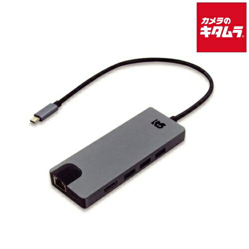 【製品特徴】■USB Type-C マルチアダプター（4K60Hz・PD対応・30cmケーブル）■USB Type-Aポートを3基搭載■高速ギガビット対応のLANポート搭載■HDMIポート搭載■最大4K 60Hz、HDR対応であざやかな映像...