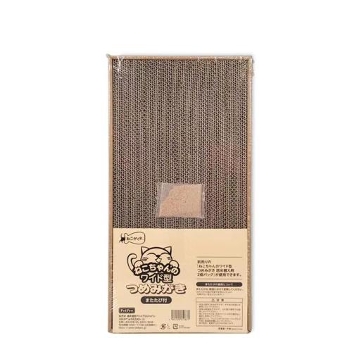 【製品特徴】■ワイドボックスタイプの爪みがき■横幅が広いのでねこちゃんが爪を研ぎやすくなっています■またたび粉も付いています。滑り止め付き【製品仕様】●サイズ：W410×H45×D220mm●質量：600g●素材：再生紙(付属：またたび粉、...