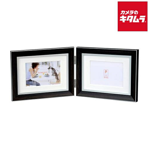 【製品特徴】■見開きで2面飾れる定番フォトフレーム記念品・贈答品におすすめ【製品仕様】●外寸：455×174mm●内寸：178×128mm（左右同様）●窓寸：168×118mm（左右同様）●質量：590g●パッケージ：かぶせ箱●対応サイズ：...