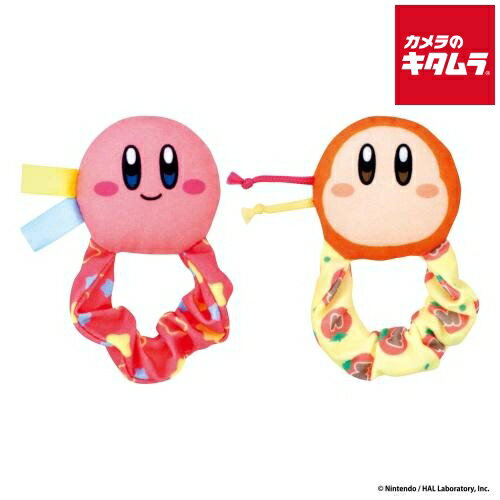 【製品特徴】■生まれてはじめてのおもちゃにぴったり■リンリン鈴入りのカービィとシャカシャカ鈴が楽しいワドルディの2個入りで、手や足につけ音を鳴らして遊ぶ布製ラトルです【製品仕様】●対象年齢：0ヶ月～●長さ：最長約100mm●セット内容：カー...