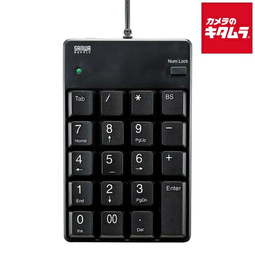 【製品特徴】■しっかりした押し心地で確実な入力感が得られるメンブレンタイプです■エクセルなどの表計算ソフトに便利な「TAB」キー付きです■デスクトップキーボードと同じ19mmキーピッチを採用しています。 ●電卓と同じ「00」キー付きです。馴...