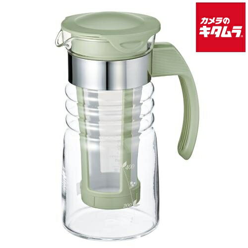 【製品特徴】■かご網付き水出し茶ポット■お茶を抽出したら、かご網茶こしを取り外して保存可能【製品仕様】●カラー：スモーキーグリーン●サイズ：幅125×奥行93×高203mm●口径：88mm●容量：実用容量 700mL●質量（個箱含む）：約5...