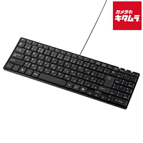 【製品特徴】■フルキーボードなのに幅345mmとサイズを極限まで小さくした超コンパクトデザイン＆スリムなキーボードです■キータッチを楽にするキーボードカーブを採用しています■隣キーとの境界が分かりやすい2段構造のキートップなので、タッチタイ...