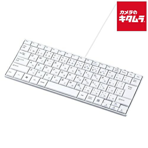 【製品特徴】■テンキー部分を取り除き、幅293mmとサイズを極限まで小さくした超コンパクトデザインです■キータッチを楽にするキーボードカーブを採用しています■隣キーとの境界が分かりやすい2段構造のキートップなので、タッチタイピングがしやすく...