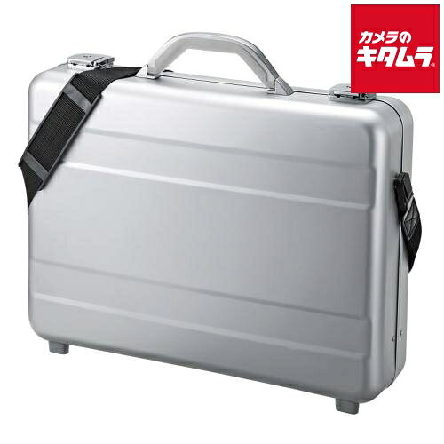 【製品特徴】■外部からの衝撃に強いスタイリッシュなアルミケース■使いやすい2層式書類入れ付き■アダプタやマウスなどの小物が収納できるポーチ付き■鍵付きでセキュリティ面も安心【製品仕様】●セット内容：バッグ本体、ショルダーベルト、ポーチ、仕切...