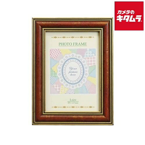 【製品特徴】■アンティークなデザインフレーム【製品仕様】●外寸：120×158mm●内寸：89×127mm●窓寸：80×118mm●質量：172g●パッケージ：かぶせ箱（白箱）●対応サイズ：L判●柄：デコラティブ●本体：樹脂製●面材：ガラス...