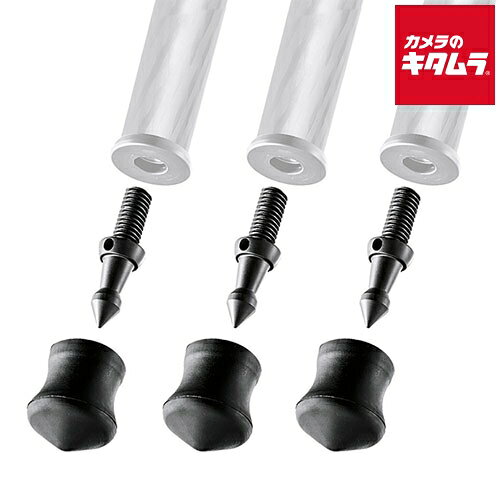 【製品特徴】■ジッツオ三脚用スパイク+ゴム石突(最大径30mm)、脚の先端に3/8インチネジ穴を備えたジッツオ三脚に対応■ゴム石突を外すとスパイクが現れる構造■通常はゴム石突を使い、地面の状態によってスパイクに切り替えたいときに便利■従来モ...