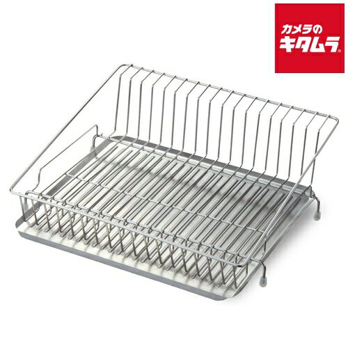 【製品特徴】■27cmまでのお皿が立てられ安定して置けます■箸やカトラリーを入れる専用のスペースを設けました【製品仕様】●商品サイズ：幅36.1×奥行32×高さ13.1cm（バスケット）、幅33×奥行30×高さ2cm（プレート）●材質：・本...