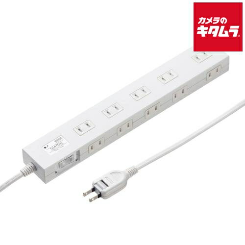 【製品特徴】■小型ACアダプタが差し込める（差込口ピッチ45mm）10個口電源タップ。iPadなどのタブレットの充電器接続に便利です■雷ガードを内蔵しており、恐ろしい雷から機器をガードします。雷ガード作動中確認ランプ付きです■一括集中スイッ...