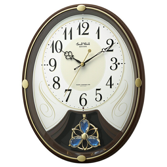 ■小振りのアミュージングクロック。■オーロラサウンド：高度なデジタル処理が施されたRHYTHMオリジナルのサウンドです。生活に溶け込む透明感のある音色を奏でます。■毎正時に1曲、下記順番でメロディが流れます。■オーロラサウンド6曲■ON（自...