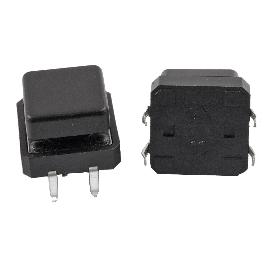 · 4ピン モーメンタリ プッシュボタン 電気部品 家庭用器具 マイクロスイッチ 瞬間アクション 瞬時的 スルーホール取付 小型スイッチ 触覚スイッチ· 機能瞬間接触· 4ピン· 長方形の黒い押しボタン· スルーホール取り付け説明：機能瞬間...