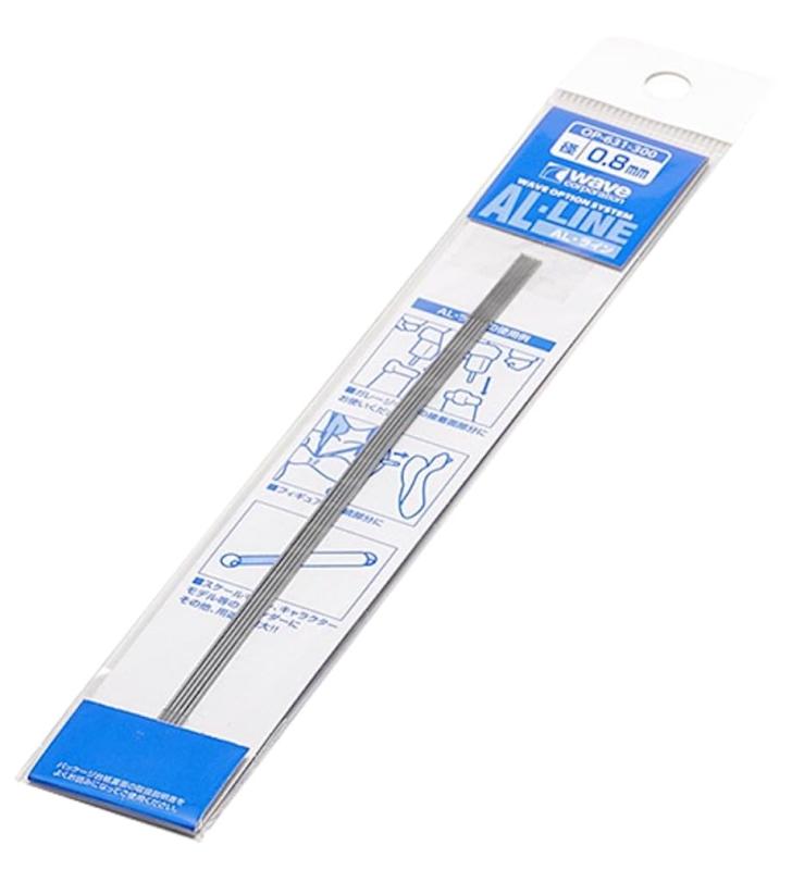 ウェーブ オプションシステムシリーズ AL・ライン 0.8mm径 5本入 ホビー用素材 OP-631オプションシステムシリーズプラスチックモデルのディテールアップや、ガレージキットの接続部分に使用できるアルミ線金属線のなかでは比較的やわらか...