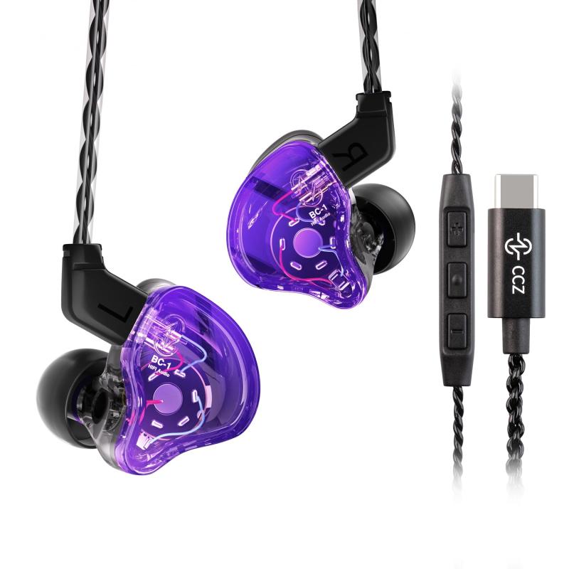 Yinyoo ステレオ インイヤー モニター CCZ Melody メロディー BA+DD ミックス カナル型 イヤホン 有線 イヤモニ型 HiFi音質 中華 イヤモン ヘッドフォン 2pin リケーブル可能 インナーイヤー イヤフォ各ドラ...