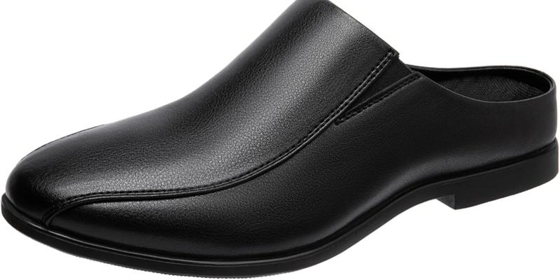 [NEARDREAM] ビジネスサンダル メン ズ スリッパ スリッポン 革靴 オフィスサンダル 通気性 蒸れない 幅広 室内 職場 事務所 会社【プロフェッショナルな佇まいと快適性を両立】 急な来客やミーティングの際にも、見た目はまるでビ...