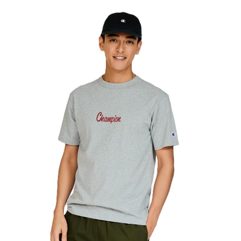 半袖Tシャツ 半袖 丸首 綿100% COTTON USA グラフィックロゴプリント SHORT SLEEVE T-SHIRT メンズベーシックUSA Grown CottonCollar : Binder
