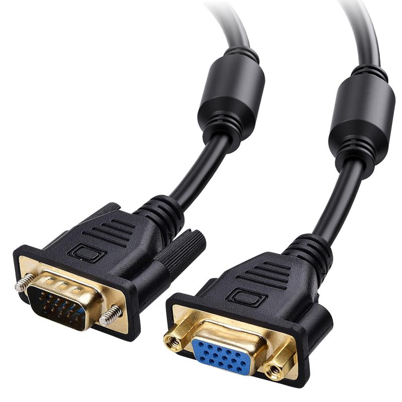 Cable Matters VGA 延長ケーブル 1.8m D-sub ケーブル 15ピン VGA オス メス RGB SVGA延長ケーブル RoHS対応【D-sub 15ピンコネクタを延長】VGA延長ケーブルはVGA出力端子を搭載したパソ...