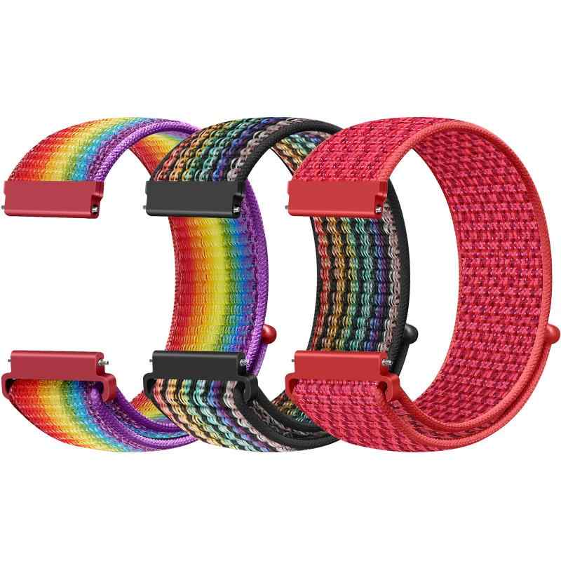 [Bcuckood] 腕時計バンド 18mm 19mm 20mm 22mm 24mm時計ユニバーサルナイロン交換用リストバンド男性女性調節可能なクイックリリース時計ストラップ