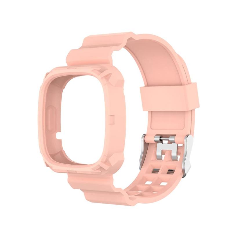 対応Fitbit Versa3対応Fitbit sense シリカゲル バンド 交換ベルト 一体型 ラゲッド ケース 全面保護 耐衝撃 柔らかい Fitbit Versa3対応 Fitbit sense対応【互換性のあるモデル】この交換用時...