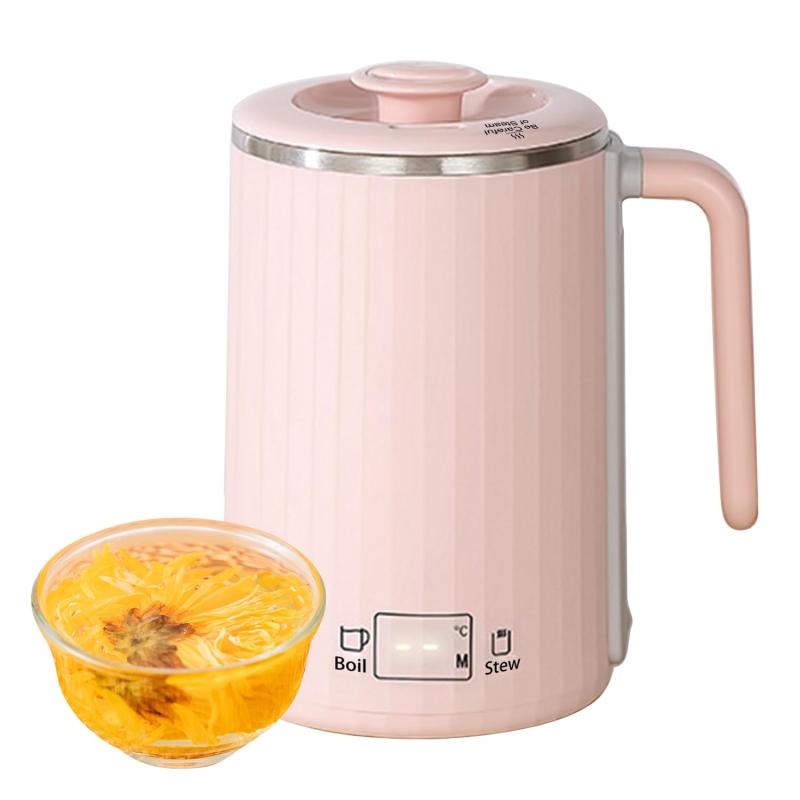 「45℃/ 60℃/ 80℃/100℃」 MACOLAUDER 電気ケトル 450ml マグカップ型電気なべ 湯沸かしケトル 電気ポット 304ステンレス製茶倉庫 真空断熱 ミルク 紅茶 コーヒー お粥 コンパクト 旅行 オフィス 男本体サ...