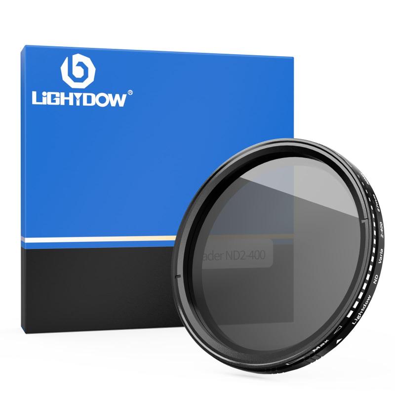 Lightdow ND2-ND400 可変式 NDフィルター 光学ガラス 撥水 汚れ防止 風景写真 動画撮影 減光フィルター カメラレンズ用減光✅ 【ND2-ND400可変式カメラレンズフィルター】ND2-ND400減光フィルター は1枚で...