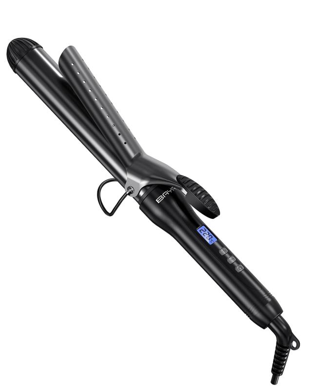 BAYATA ヘアアイロン カールアイロン コテ 巻き髪 カーラー 25段階温度調整 MAX220℃ デジタル温度表示 自動電源OFF 海外対応 PSE認証済み 日本語説明書付き