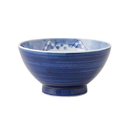 やまに 飯碗 ブルー 11.5 ねこちぐら 36190023サイズ:幅/約11.5 x 11.5cm 高さ/約6cm(商品ごとに誤差があります)素材:磁器・日本製/美濃焼電子レンジ:対応家庭用食洗機使用:対応
