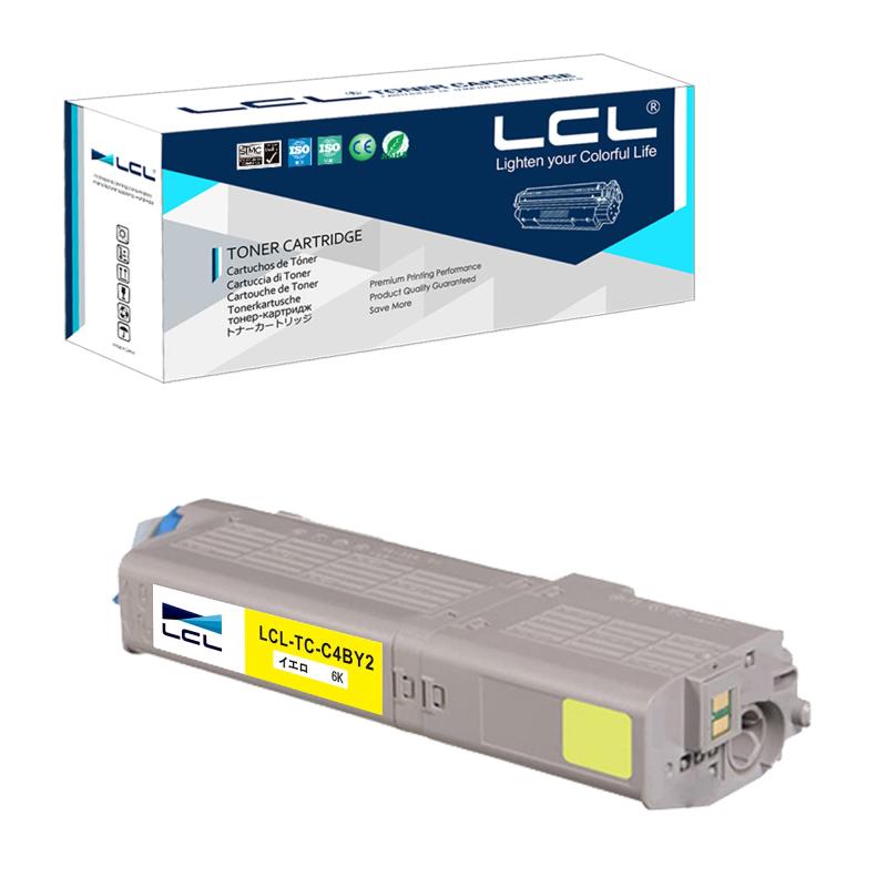 LCL OKI用 TC-C4B TC-C4BY1 TC-C4BY2 C542dnw MC573dnw 増量 (1パック イエロー) 互換トナーカートリッジ 対応機種：C542dnw MC573dnw【購入注意】本製品を正常に使えるために、以...