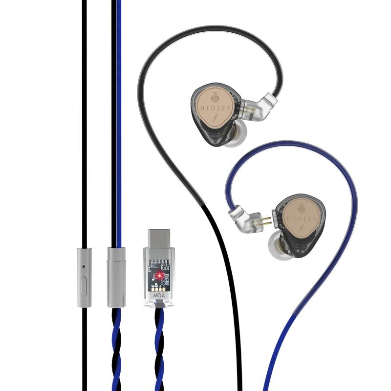 HIDIZS ST2 Nebula イヤモニ イヤホン 有線 タイプc マイク付き ESS ES9218AC プロチップDAC 高性能デュアル磁気回路ダイナミックドライバー、インラインコントロール、0.78mm 2ピンケーブル マイク付HI...