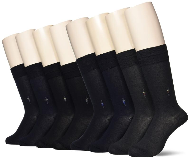 [グロリックス] ビジネスソックス ANTIBACTERIAL SOCKS メンズ抗菌加工防臭加工口ゴムゆったり2足組シルケット加工