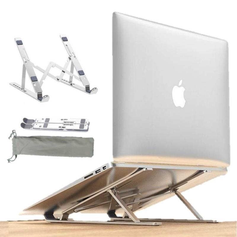 [Lamore] ノートパソコンスタンド 折りたたみ式 軽量 アルミ合金 高さ・角度調整可能 ノートPC スタンド ホルダー アルミ合金 冷却 放熱 PC/MacBook/ラップトップ/iPad/PS3 [A327]1)【6段階高さ調整可能...