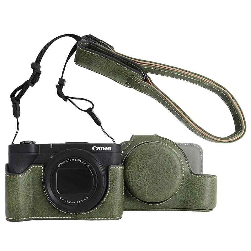 Rieibi Canon V1ケース、PUレザーカメラケース、Canon PowerShot V1カメラケース用