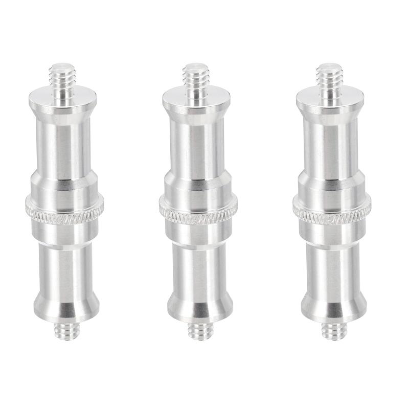 PATIKIL カメラスピゴットスクリューコンバーター1/4インチから1/4インチメスからメス、3個の三脚スクリューアダプタースピゴットスタッドライトスタンドホットシューコールドシューアダプカラー：シルバー；ねじサイズ：1/4インチから1/...