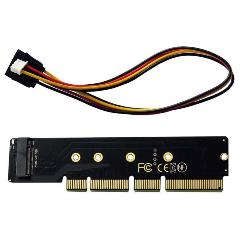 ChenYang M.2 NVME to PCIe 3.0/4.0 X8 アダプター デュアル NVME/AHCI SSD to PCI Express Gen4 拡張カードアダプター