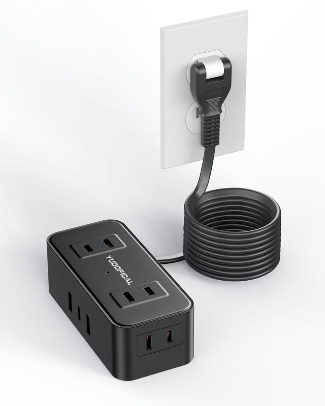 YUDOFICAL電源タップ タワー 蛸足コンセント mini型 ACコンセント 180°スイングプラグ シャッター付き ほこり防止 テーブルタップ 配線しやすい 過負荷保護 PSE認証取得 ZYC17YUDOFICAL電源タップ タワー ...