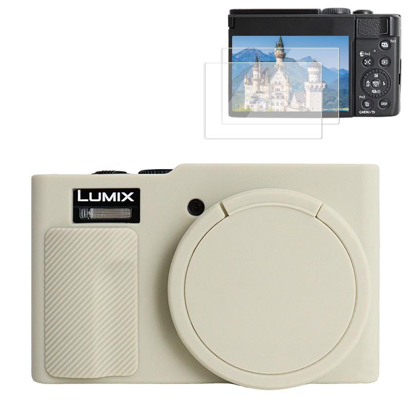 Rieibi シリコンケース Panasonic Lumix ZS99/TZ99カメラ用 スクリーンプロテクター2枚付き