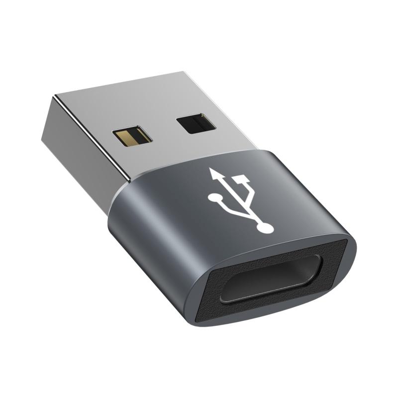 タイプC USB 変換アダプタ 超小型 Type-C メス to USB-A オス typec usb2.0 変換アダプター [ QC3.0 急速充電・高速データ転送同期] Windows 10 / Mac OS MacBook iPad ...