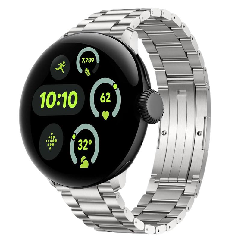 [PONATTENO] チタン合金製ウォッチバンド For Google Pixel Watch 4 / Watch 3 45mmベルト交換用バンド 折りたたみバックル サイズ調整可能 工具付属 [並行輸入品]【適用機種】For Googl...