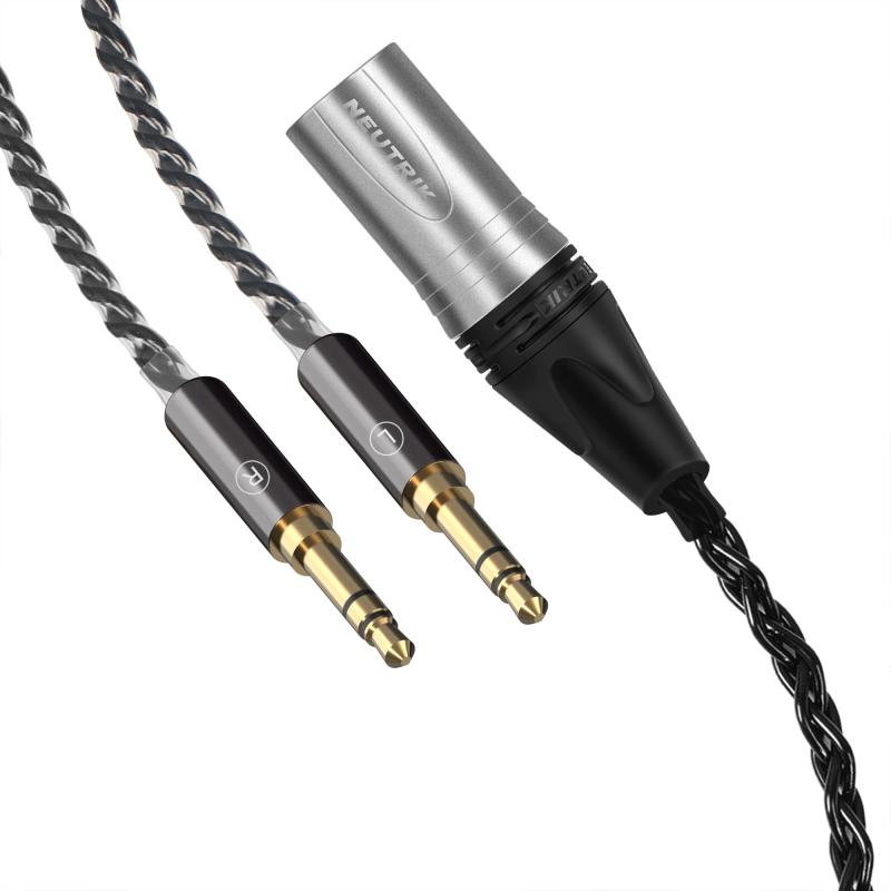 Linkidea アップグレード 6N オーディオ ケーブル、HIFIMAN Edition XS、SUNDARA、Arya、HE400SE、Ananda、DENONs AH-D7200、Fiio JT7 ヘッドフォン用、4 ピン XLR ...