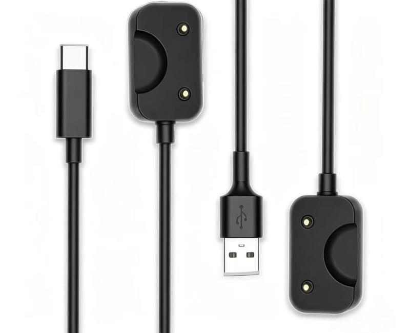 VECASDEN USB-A + USB-Cケーブル Samsun Galax Fit 3充電器ケーブル Galax Watch Fit 3 SM-R390スマートウォッチ用マグネット充電ドックスタンド 2パック/3.3フィート2パックUS...