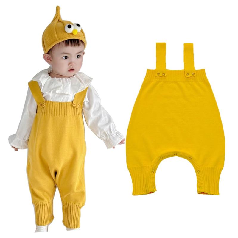 [TUPOLILI] ベビー服 カバーオール サロペット 男の子 女の子 オーバーオール ベビー ロンパース ニット コットン100% 出産祝い プレゼント 子供服 春 夏 秋 冬 お出かけ ゆったり 可愛い おしゃ