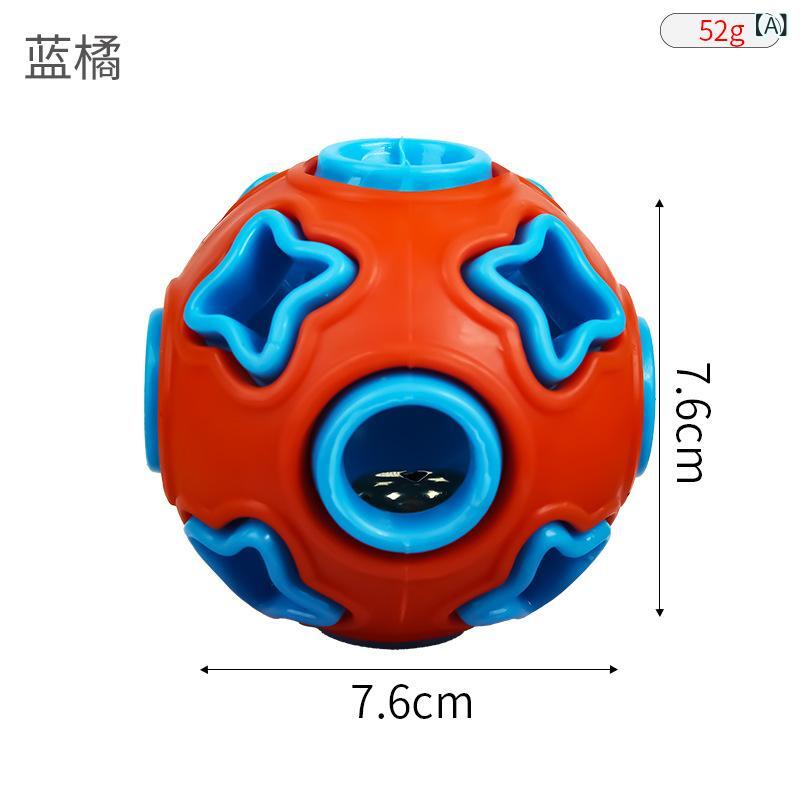 ・カテゴリ: 発声玩具・主な素材: TPR・重量: 88g・カラー展開: 藍橙色（大号）、藍橙色（小号）、紫緑色（大号）、紫緑色（小号）、緑橙色（大号）、緑橙色（小号）、藍紫色（大号）、藍紫色（小号）・仕様: 双色四角鈴铛球（鈴铛）、双色四...