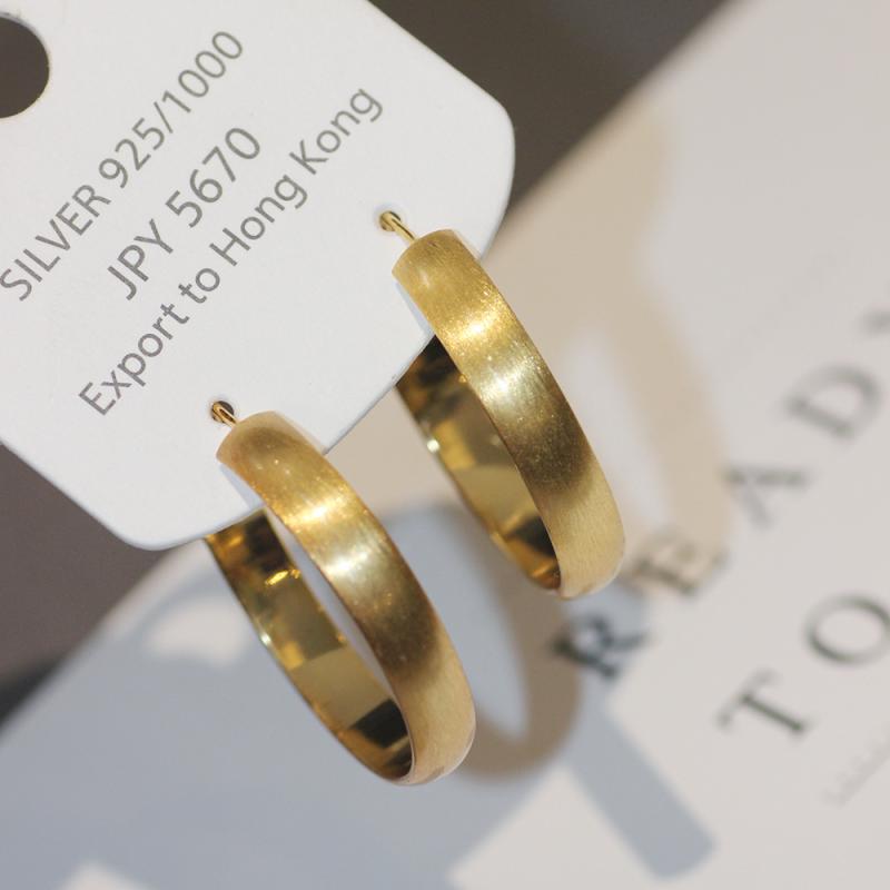 ・素材: 銅・スタイル: 小众・処理工法: 電鍍・カラー展開: 金色【銀針】、銀色【銀針】