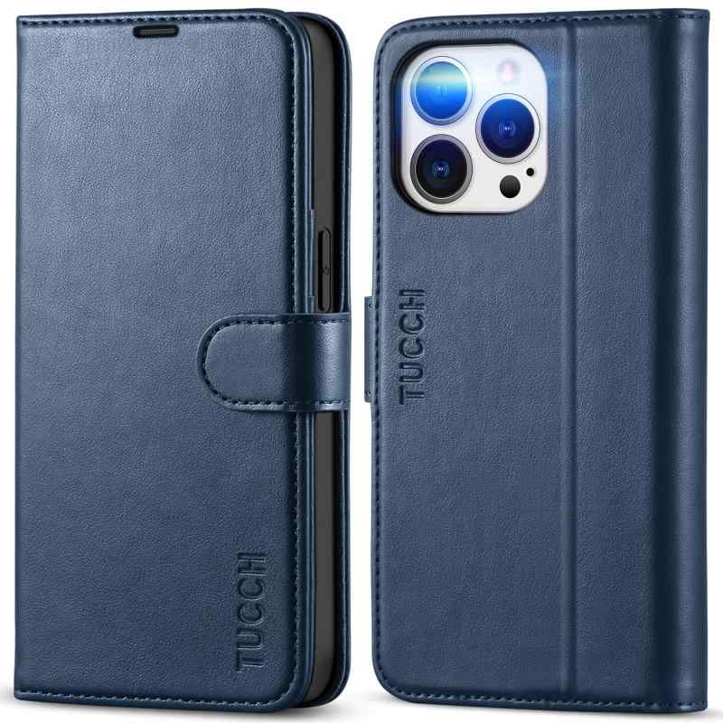 TUCCH iPhone 13 pro 対応 ケース 手帳型 iPhone13プロ ケース カード収納 [RFIDブロッキング] スタンド機能 柔らかいTPU素材 高級PU合皮 マグネット内蔵 アイホン13プロカバー (あいふぉん13 pr...