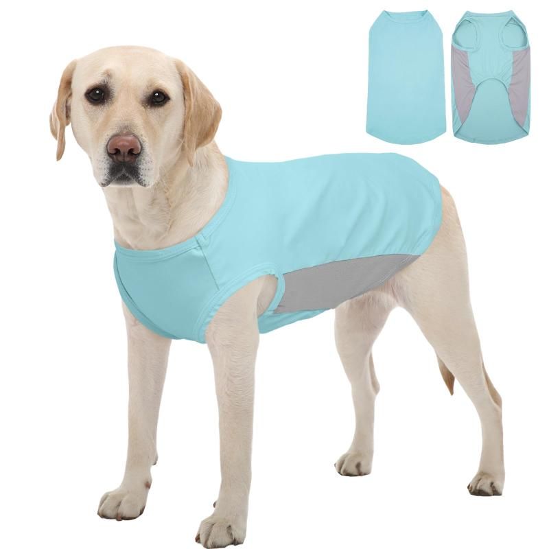 Kuoser犬用通気シャツ UVカット クールベスト メッシュ生地 夏服 熱中症対策 快適 伸縮素材 アウトウエア