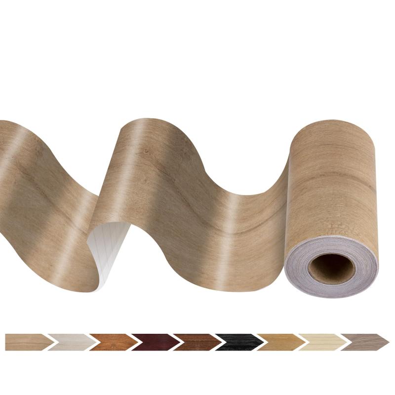 JUNART Self-Adhesive Masking Tape(10cm×1000cm), Wood Grain Wallpaper Sticker, Waterproof Wallpaper Repair Tape for Table...