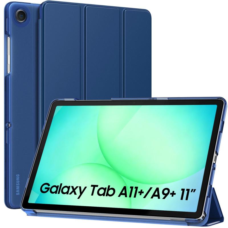 MoKo Galaxy Tab A11+ ケース Galaxy Tab A11+/A9+ 11インチ 2025/2023 カバー サムソンギャラクシー 11インチ 手帳型カバー オートスリープ機能 三つ折りスタンド PUレザー外装 裏地マイ...
