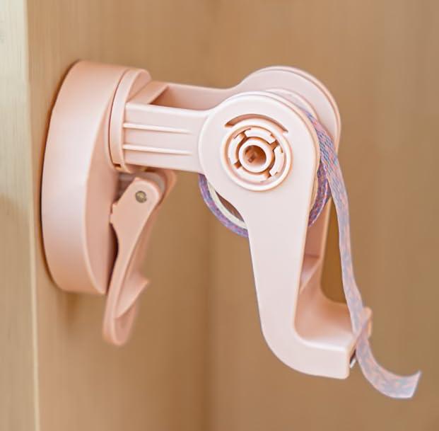 Wefitfix 吸盤付き テープカッター テープディスペンサー 安定性よい テープカッター小巻用 マスキングテープカッター 子供用テープカッター 切りやすい 360度回転可能 切る方向が調整可能 仕様：吸盤付き360度回転可能なテープカッ...