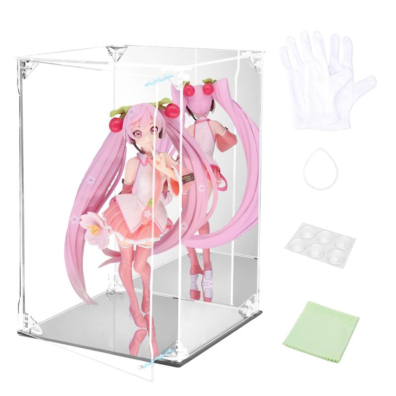 アクリル製 フィギュアケース, コレクション保管用ディスプレイケース高品質アクリル素材: 透明度の高いアクリル製で、フィギュアを美しく展示できる高級感のあるディスプレイケースコレクション保護: ホコリや汚れから大切なフィギュアやコレクション...
