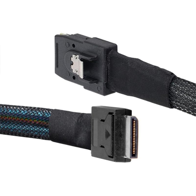 cablecc SFF-8611 4i Oculink PCIe PCI-Express to 36ピン SFF-8087 スリムライン PCIE SSD データアクティブケーブル