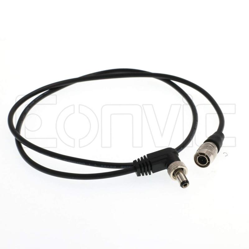Eonvic ビデオデバイス用12v広瀬4ピンオス-DC5.5x2.1mm電源ケーブルPIX-E5E7ズームF8サウンドデバイス同軸DCPIX-E5、PIX-E5H、およびPIX-E7レコーディングモニター用ゴールドマウントバッテリーまたは...